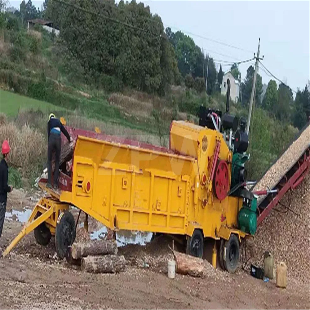 Efficient Drum Wood Chipper & Branch Shredder Machine for Wood Waste ...