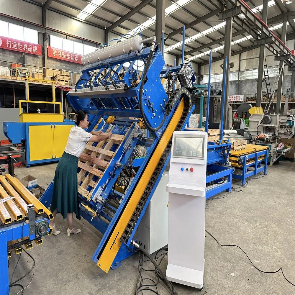 Efficient Euro Block Pallet Making Machine with Pneumatic Nailing System