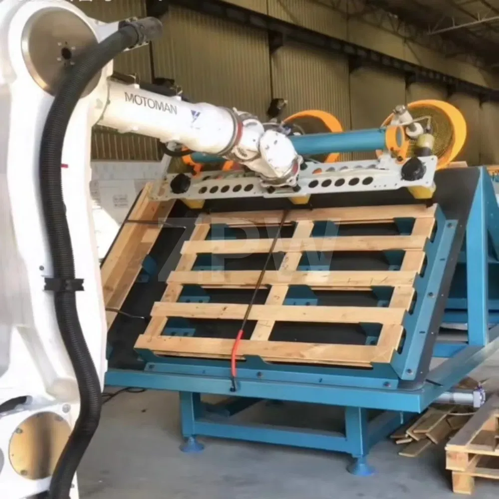 Efficient Automatic Robot for Streamlined Wooden Pallet Production Process