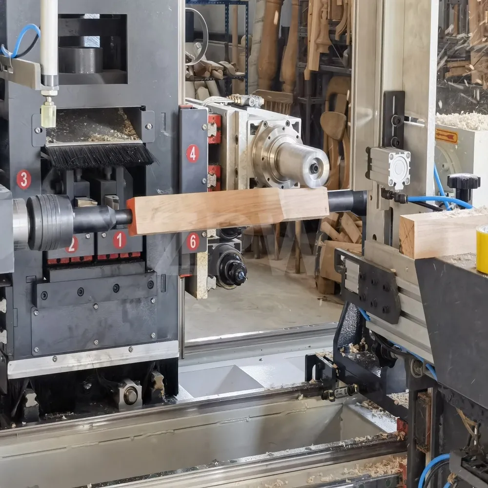 High-Precision CNC Woodworking Lathe & Engraving Router Machine for ...