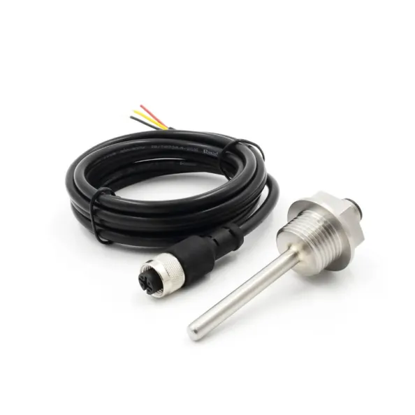 Threaded 1-wire DS18B20 Temperature Sensor with Disconnect Cable
