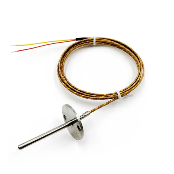 Heat Resistance Fiberglass Cable Type K Thermocouple Temperature Sensor