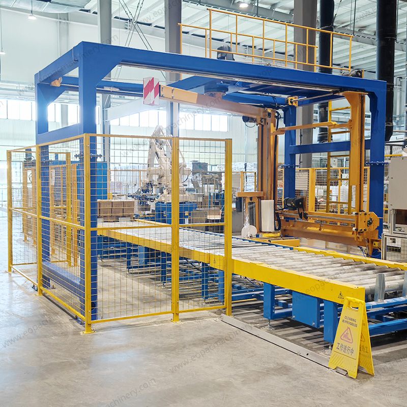 Rotary-arm Wrapper with Top Sheet Dispenser