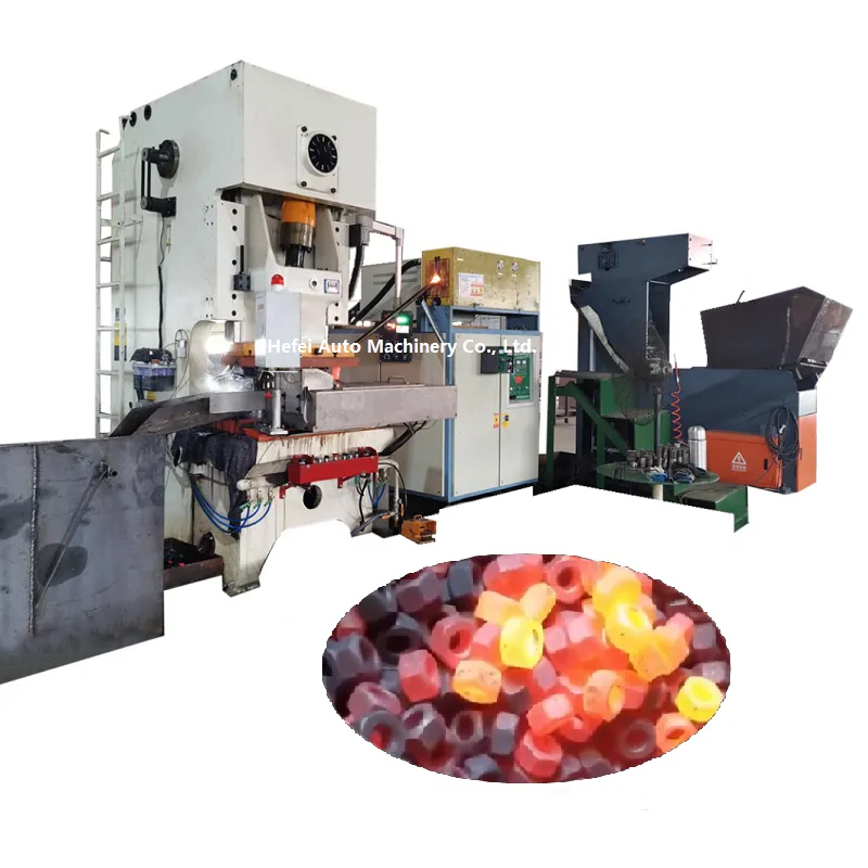 Nut hot forging production line