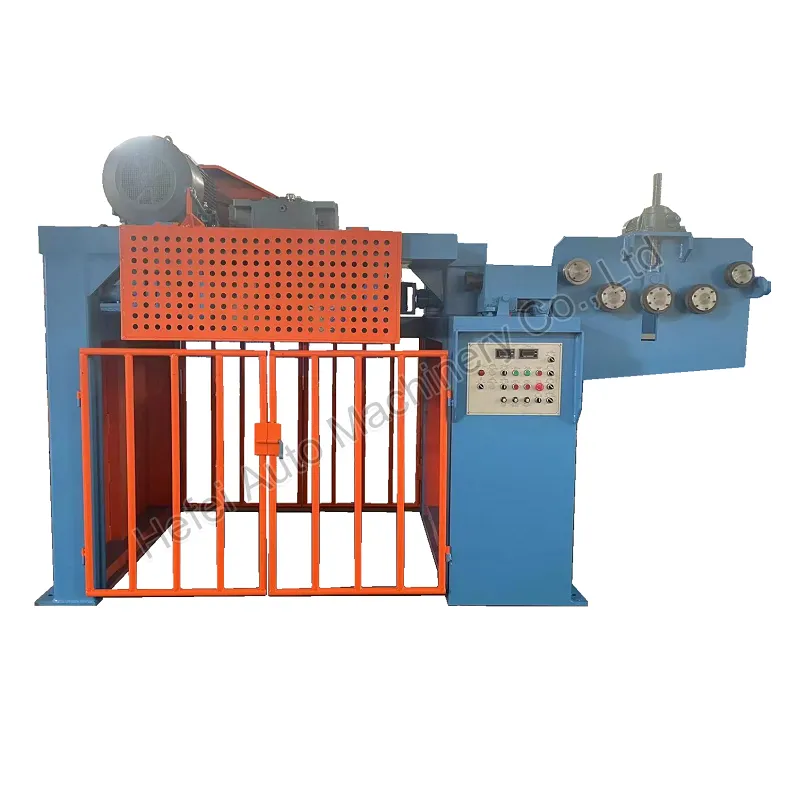 Inverted vertical wire drawing machine