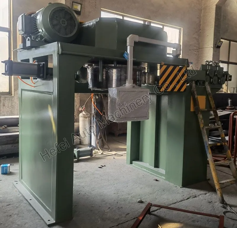 Inverted vertical wire drawing machine