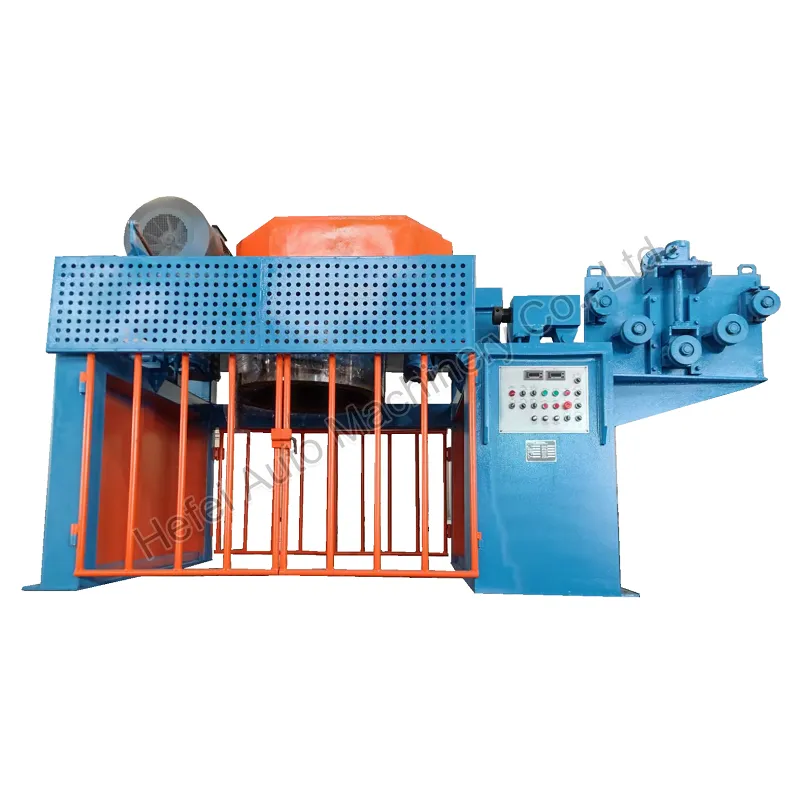 Inverted vertical wire drawing machine