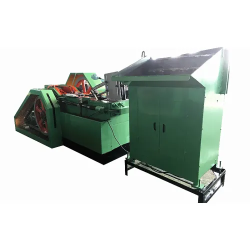 Rod diameter reducing machine for hot forging bolts