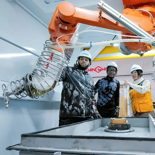 Robotic waterjet cutting cell