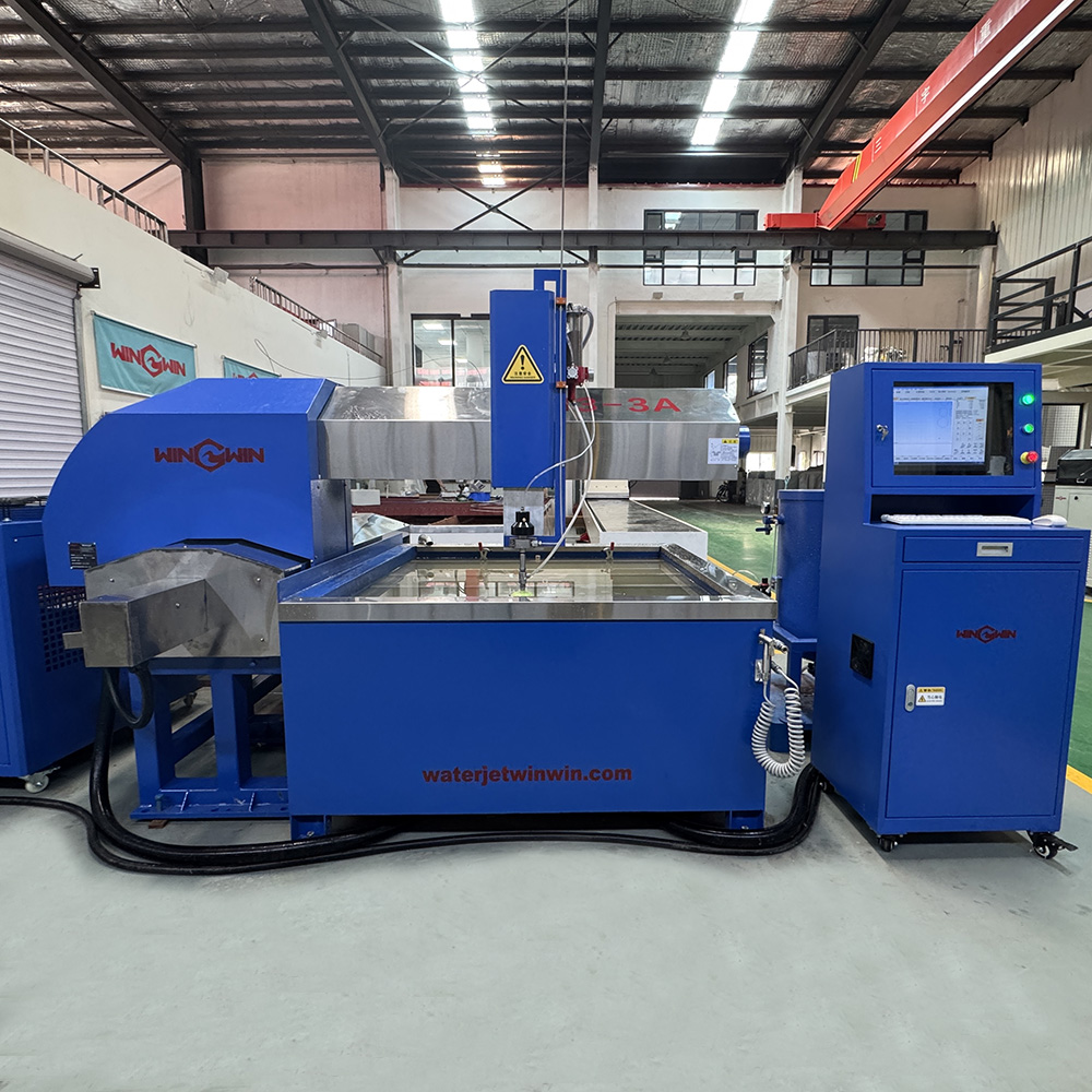 1.3*1.3m Cantilever Waterjet Machine Under waterjet cutting