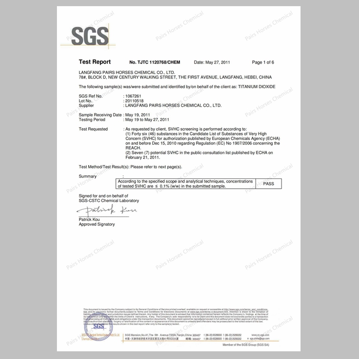 White Pigment| Pairs Horses Chemical