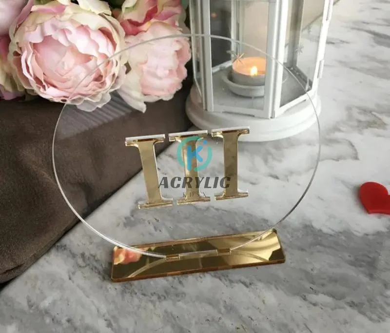 Acrylic Wedding Table Sign A5 Table Numbers