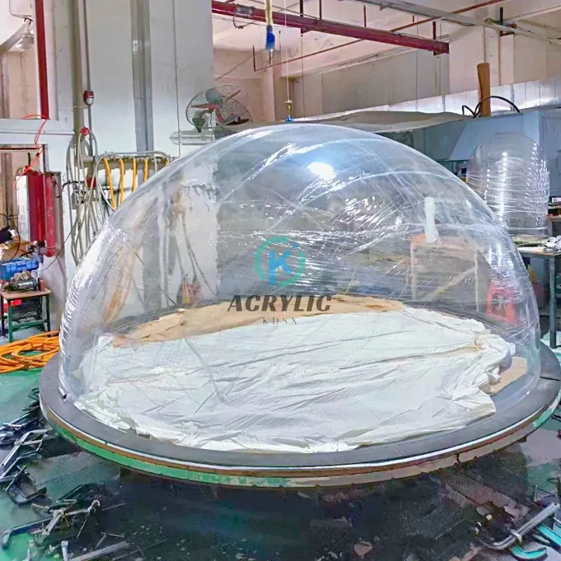 Clear Hollow Acrylic Hemispheres for Display Sneaker Display