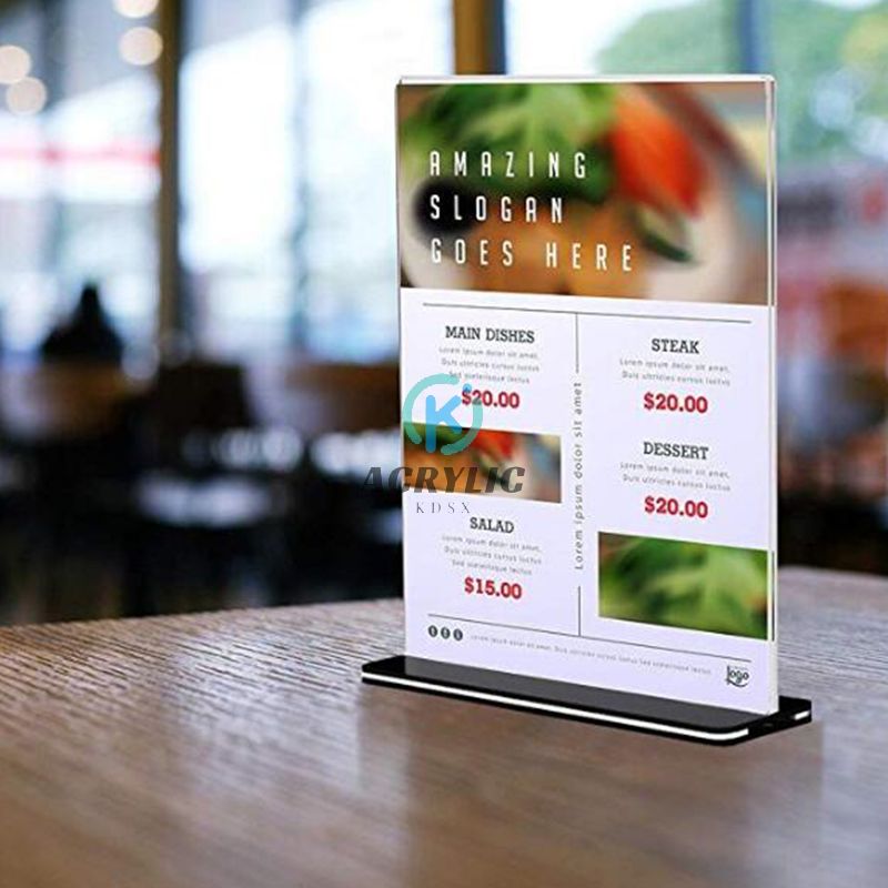 Acrylic t-Shape Table Top Display Stand