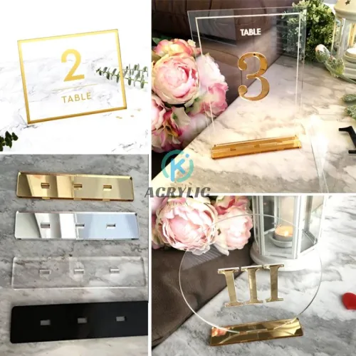 Acrylic Wedding Table Sign A5 Table Numbers