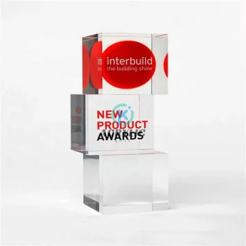 Acrylic Logo Block, Transparent Acrylic Blocks with logo imprinted