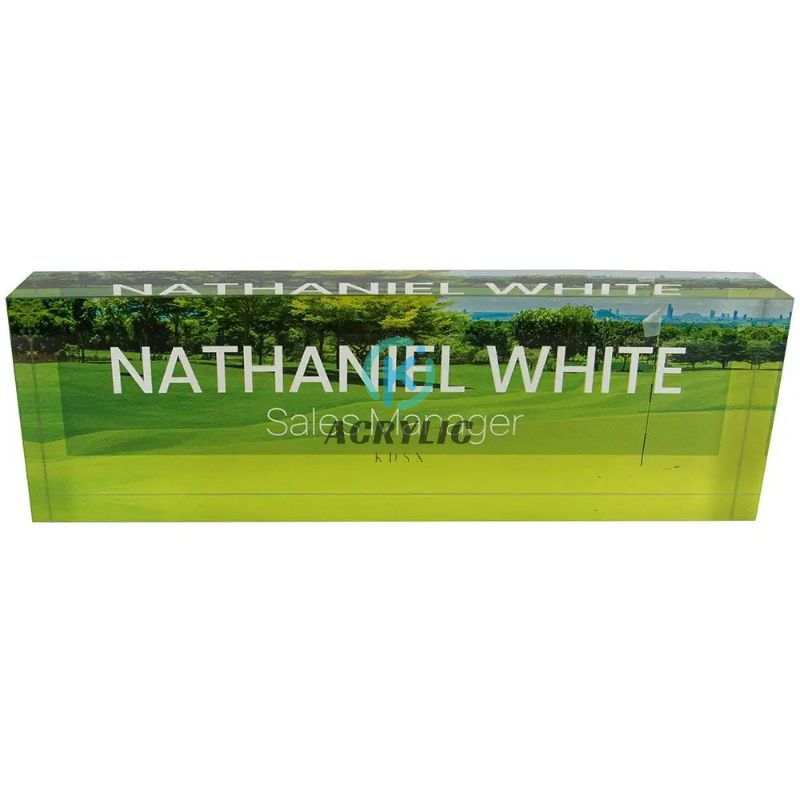 Acrylic Logo Block, Transparent Acrylic Blocks with logo imprinted