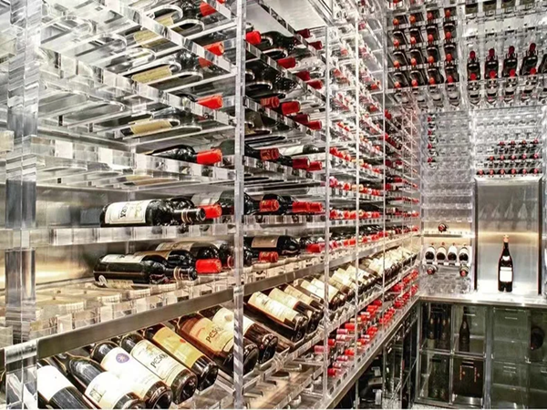 KDSX Personalized Acrylic Wine Rack – Elegant & Customizable Wine Storage