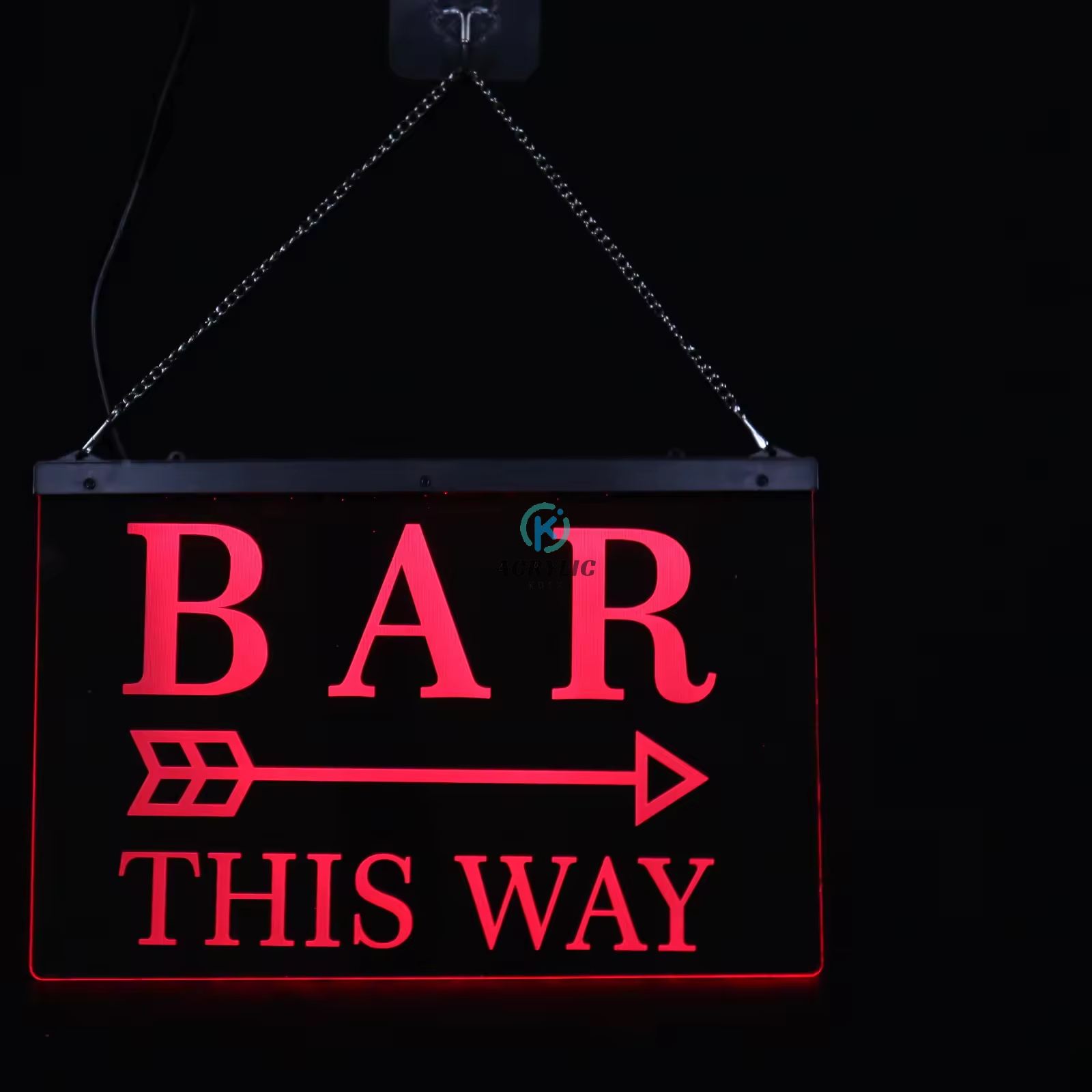 Custom LED Acrylic Signboard Sign Light Writable Message Note Board ...