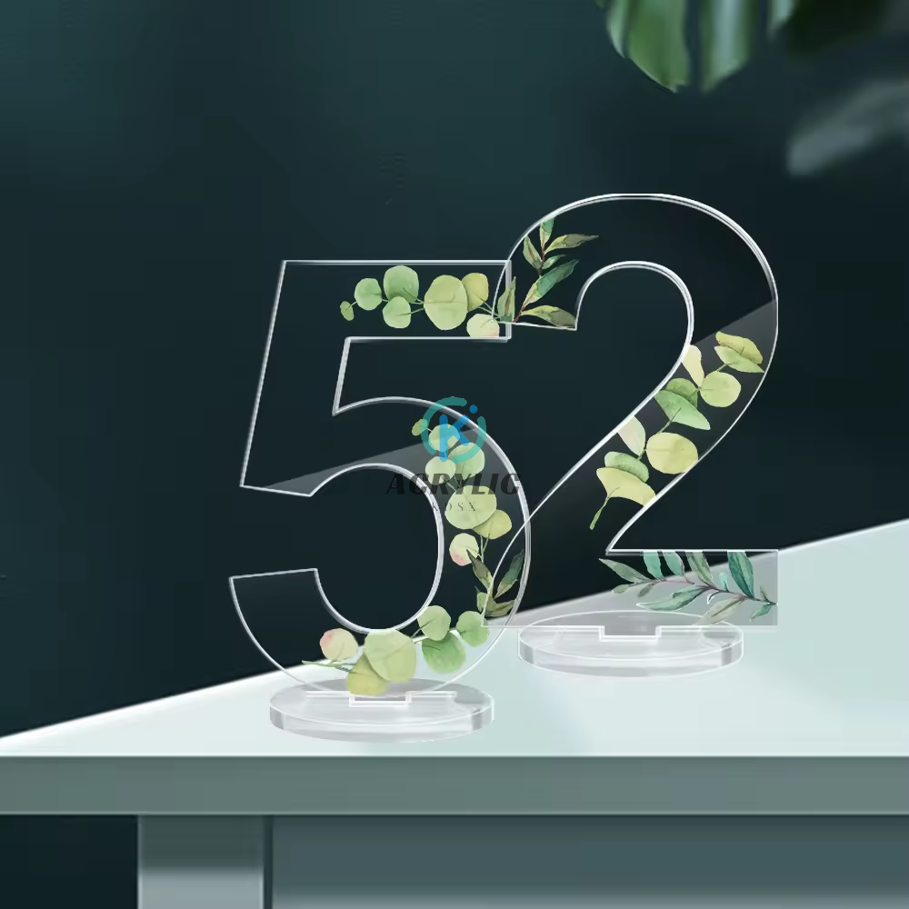 New Acrylic Color Digital Seat Board Wedding Centerpieces Acrylic Clear ...