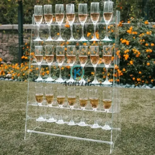 wedding display acrylic prosecco wall
