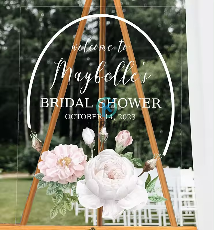Personalized Modern Wedding Decor Acrylic Sheet Wedding Reception Sign ...
