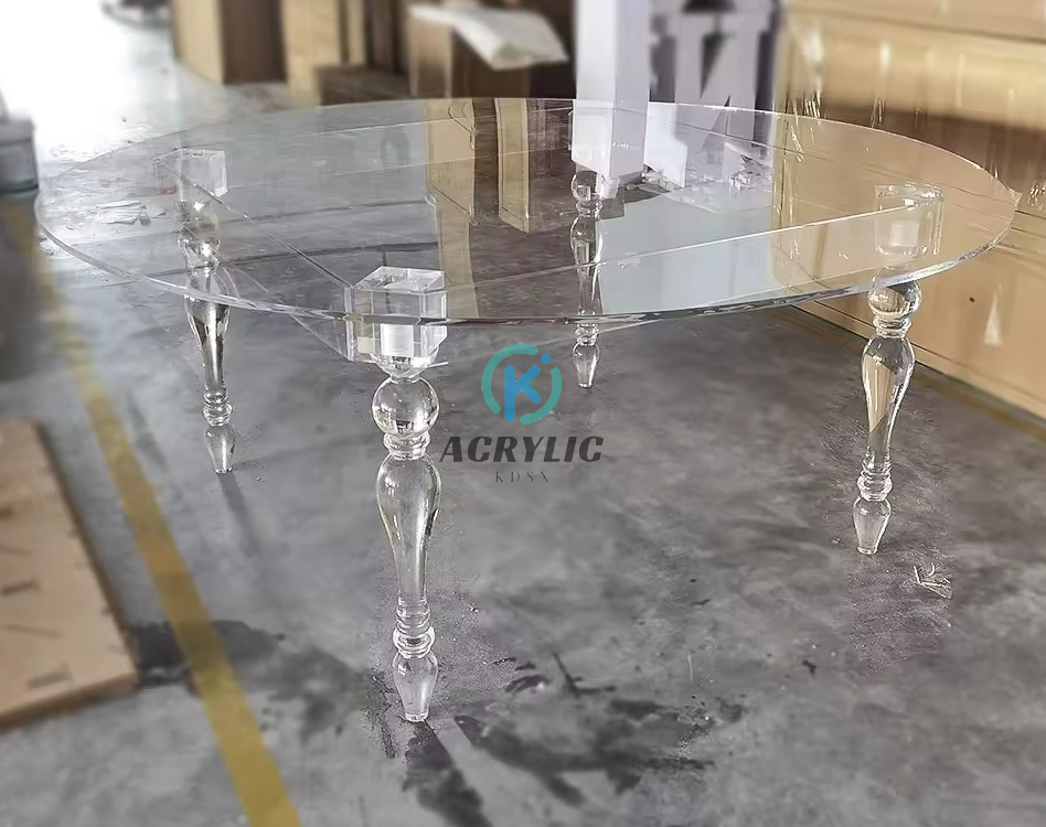 Acrylic Birthday Party Round Wedding Table For Event Round Wedding Cake ...