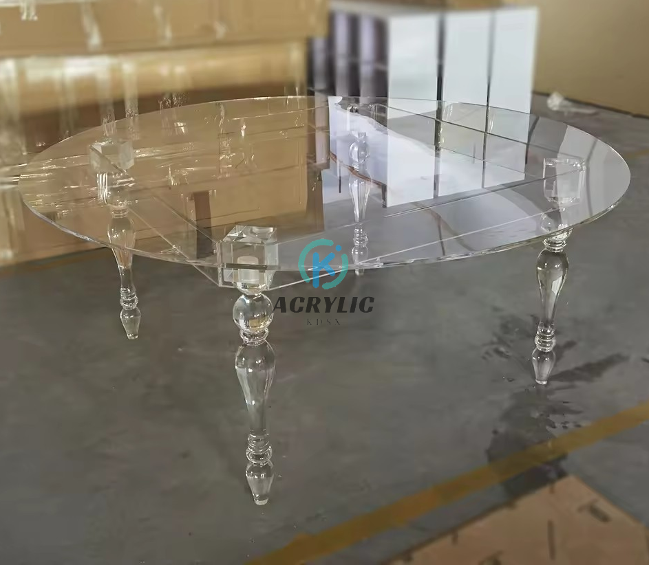 Acrylic Birthday Party Round Wedding Table For Event Round Wedding Cake ...