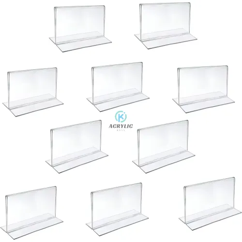 Acrylic Sign Holder Table Menu Display Stand Double Sided