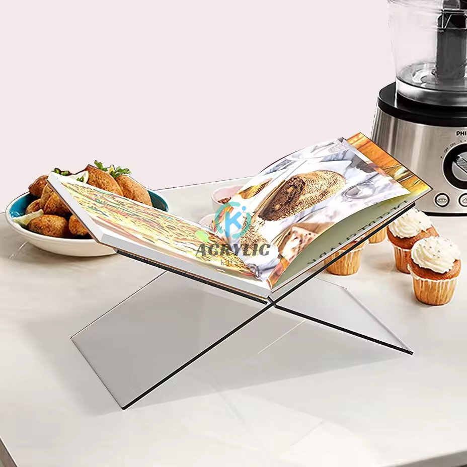 Transparent X- Acrylic Book Stand Acrylic Book Reading Holder