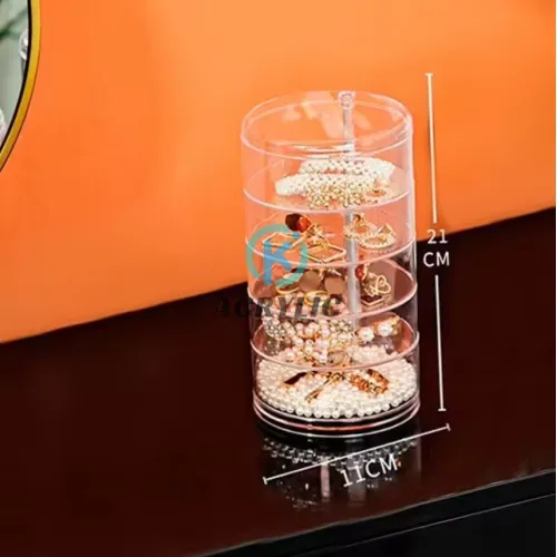 Acrylic Rotating Jewelry Organizer