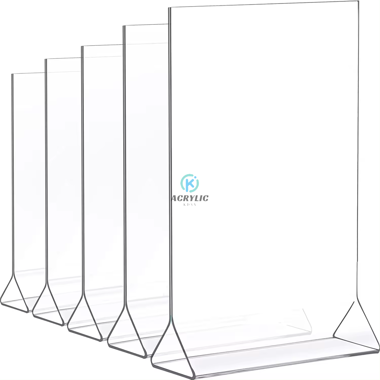 Clear Transparent Countertop A6 Menu Acrylic Sign Holder Display Stand