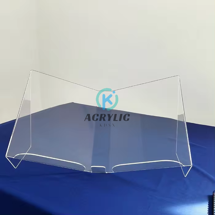 Custom Clear Acrylic Tilt Back Open Book Stand