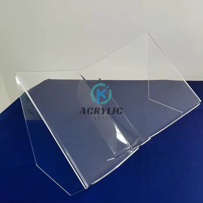 Custom Clear Acrylic Tilt Back Open Book Stand