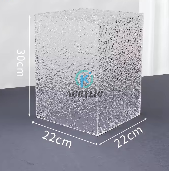 Acrylic Food Cubes White Plinth Food Stand Acrylic Display Riser Buffet ...