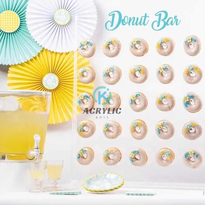 Acrylic Donut Wall Display Custom Clear Acrylic Donut Wall Display