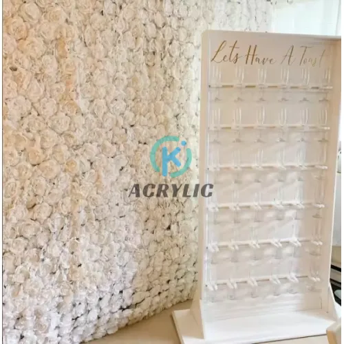 Acrylic Wine Holder Prosecco Wall Display Rack Event Display Stand