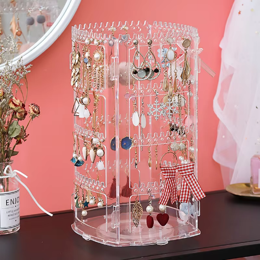 Custom Acrylic Detachable Stud Earrings Display Stand – Stylish Jewelry ...