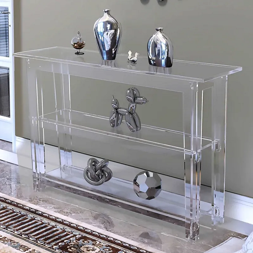 KDSX Customizable Acrylic Console Table – Modern Elegance for Your Space