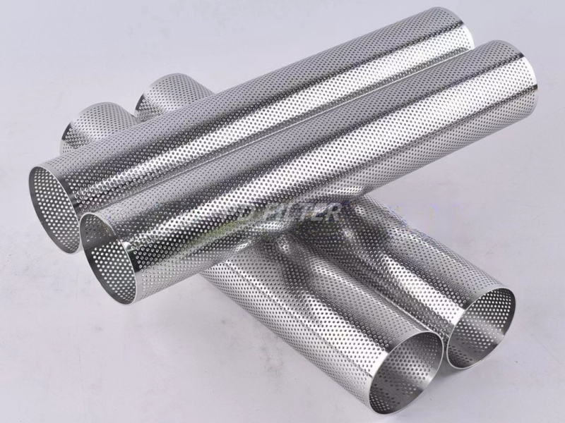 micro hole perforated metal filter , perforated tube filter
