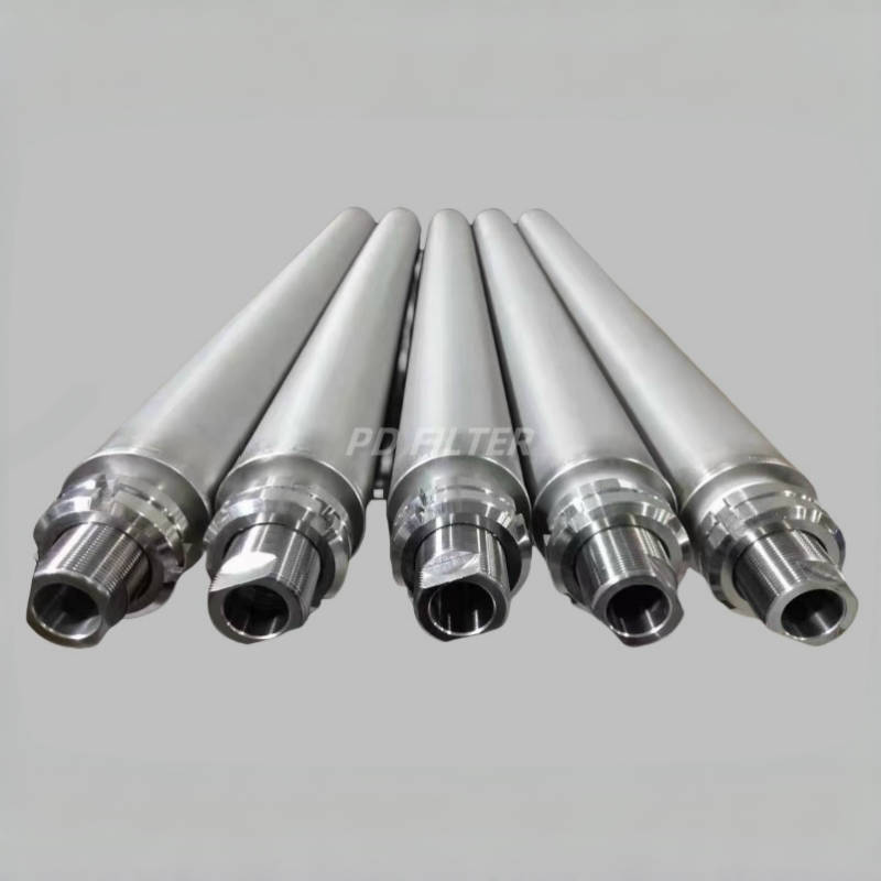 Titanium rod filter element