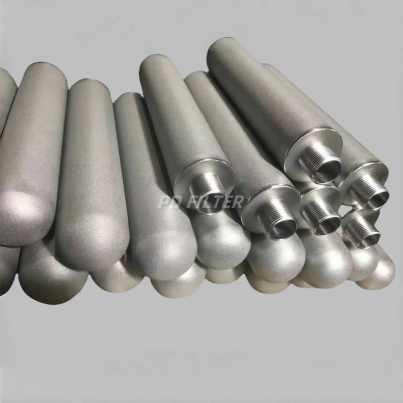 Titanium rod filter element