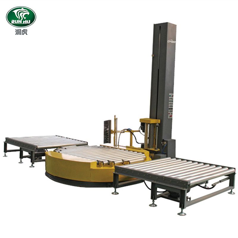 Automatic pallet stretch film wrapping machine