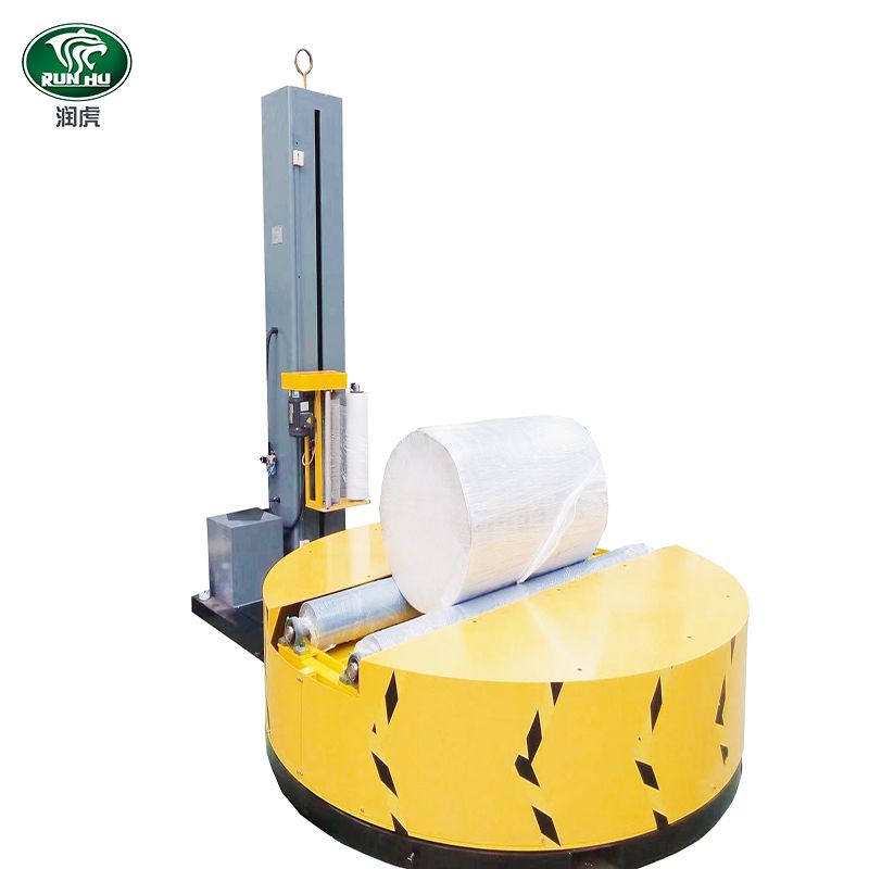 Automatic pallet stretch film wrapping machine