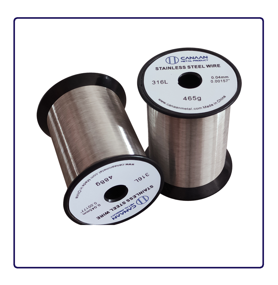 Ultra fine stainless steel wire from 0.025mm |304L 316L| China manufacturer