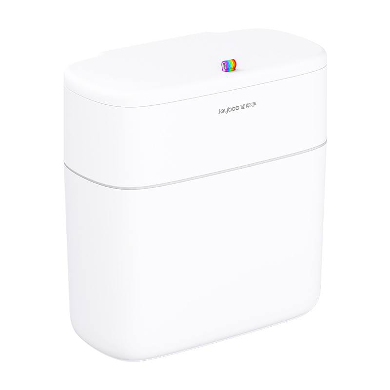 Automatic closing, low noise and quiet closing trash can