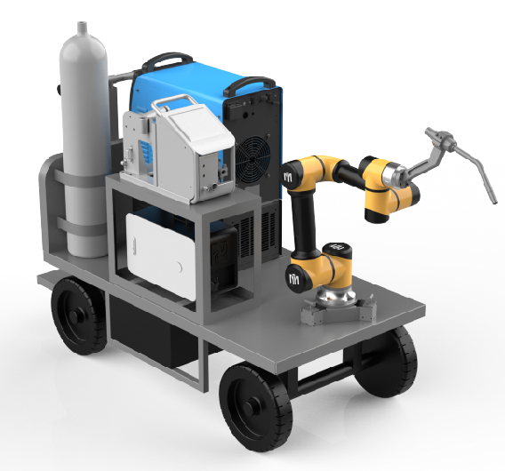 Electric driven portable gas shielded welding robot