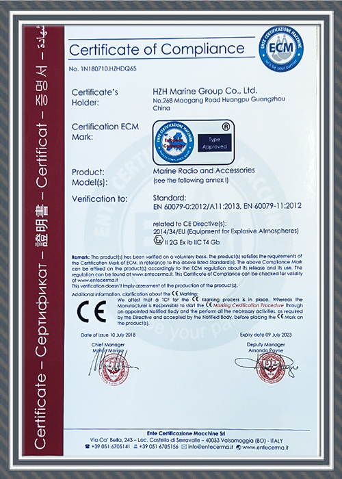 CERTIFICATIONS | HZH