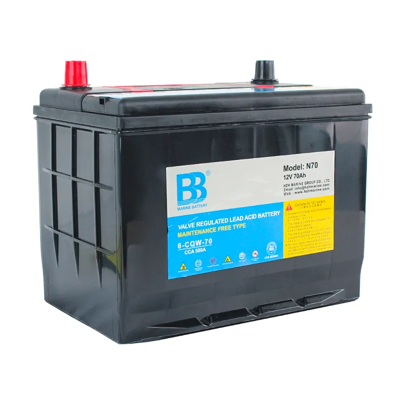 N70 12V 70Ah Marine Starting Battery | 500 CCA, 650 MCA