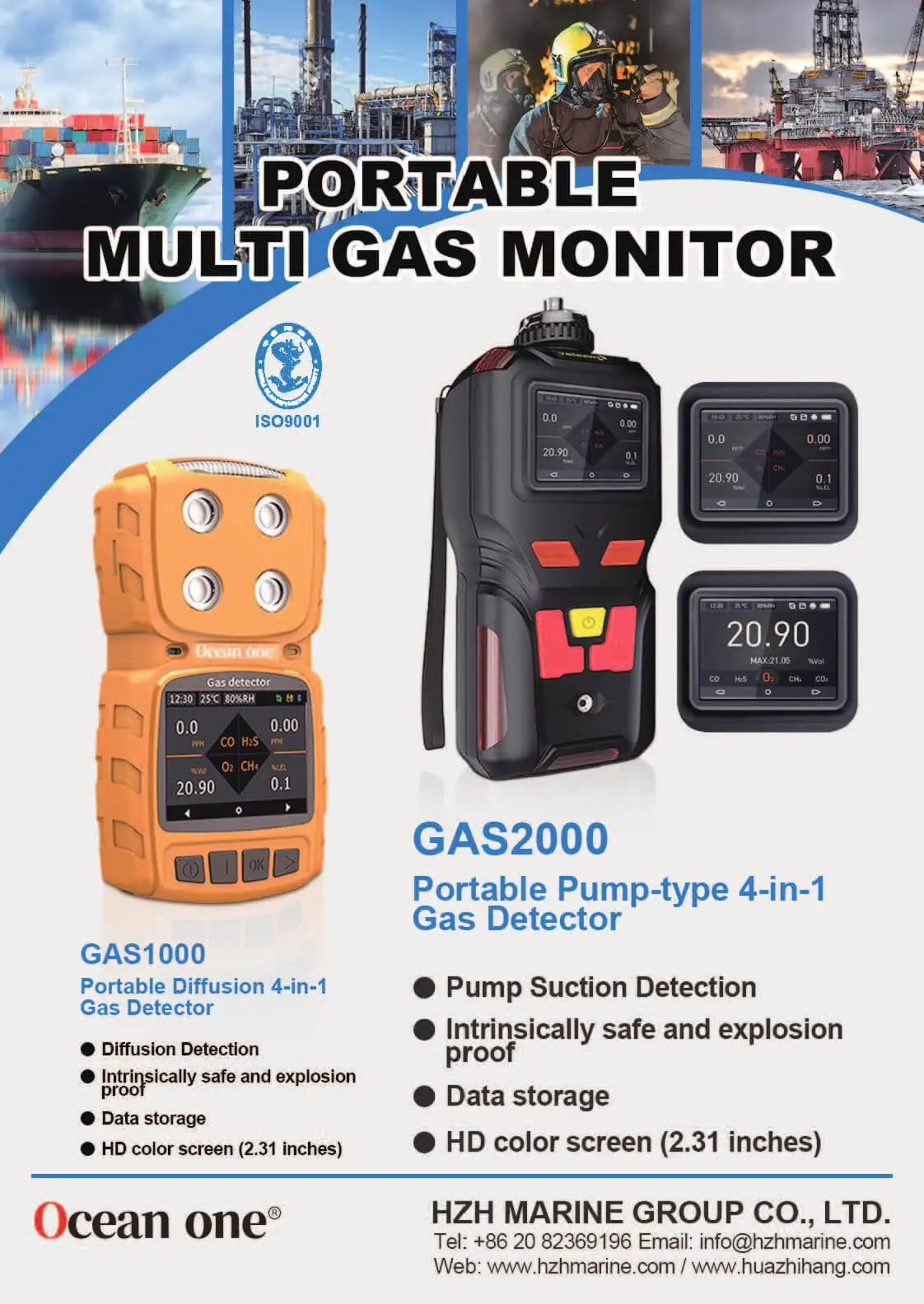 Ocean One Gas Detectors: Reliable Monitoring for Hydrogen Sulfide ...